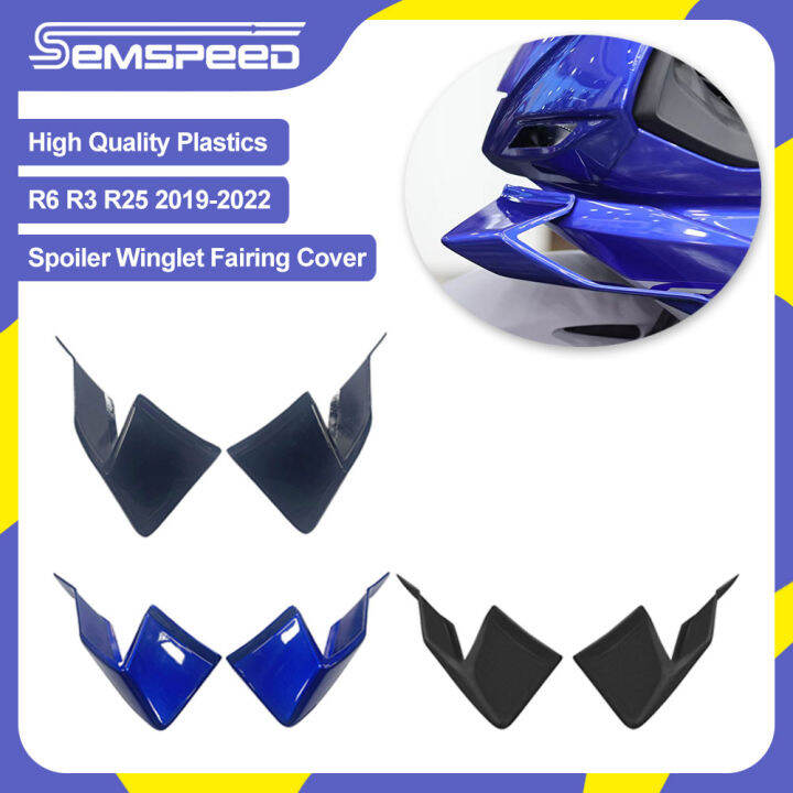 SEMSPEED Motorcycle Windshield Wing Fairing Front Aerodynamic Spoiler ...
