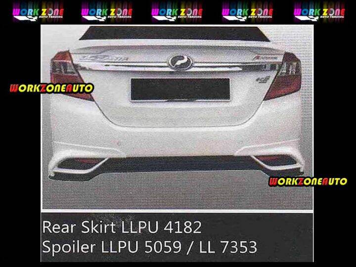 LLPU5059 Perodua Bezza 2016 PU Foam Spoiler (OEM) Body kit Bodykit | Lazada