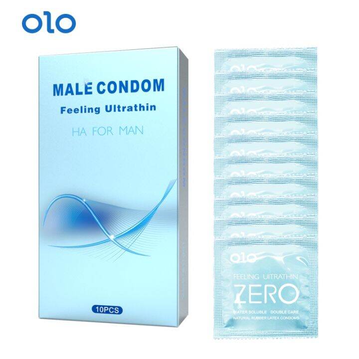 Condom genuine ultra-thin safety packaging natural latex hyaluronic ...