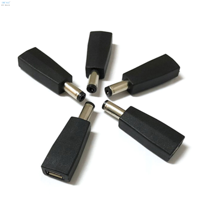Deng DC 5.5x2.1mm Male Plug To Micro USB Female Connector Adapter ...