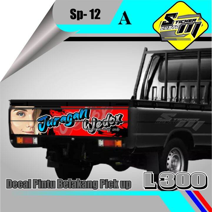 DECAL STICKER MOBIL PINTU BELAKANG L300 BISA REQUEST 12 | Lazada Indonesia