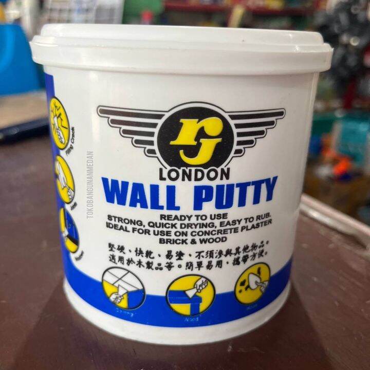 DEMPUL DINDING TEMBOK KAYU RJ 1 kg / Wall Putty TAMBAL PLAMIR RETAK ...