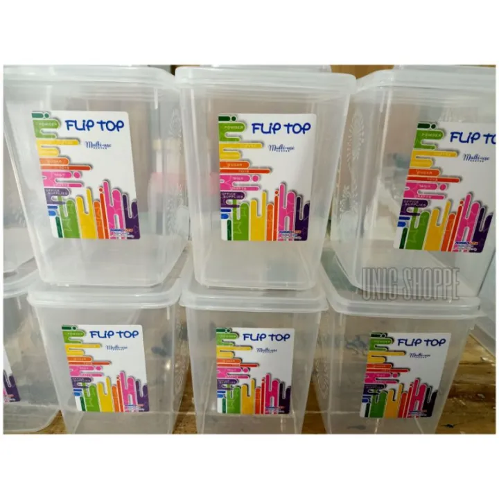 FLIP TOP POWDER CANISTER MILKTEA POWDER CONTAINER | Lazada PH