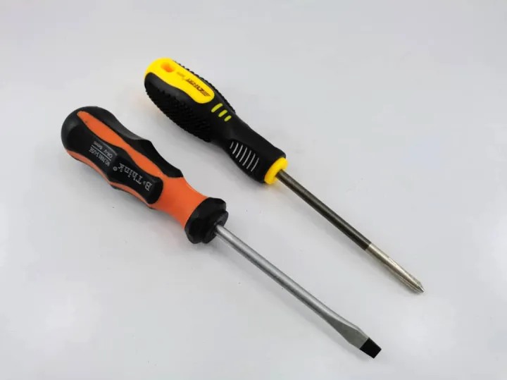 SOFT GRIP SCREW DRIVER 4" X 6MM (+) AND (-) DIY TOOLS | Lazada