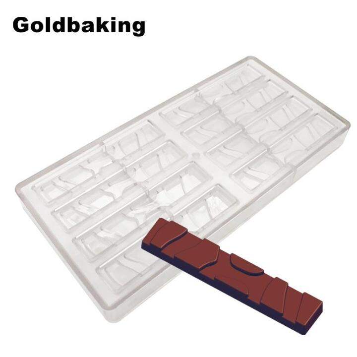 Goldbaking Chocolate Blocks Polycarbonate Mold Poly-carbonate Candy ...