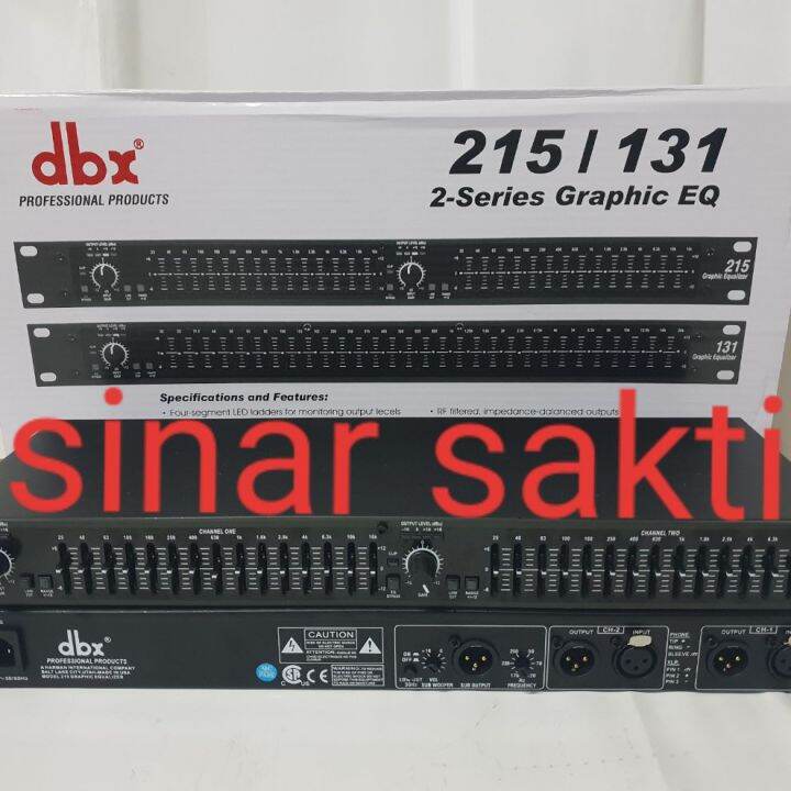 EQUALIZER DBX 215 PLUS SUBWOOFER/DBX215 + EQUALISER | Lazada Indonesia