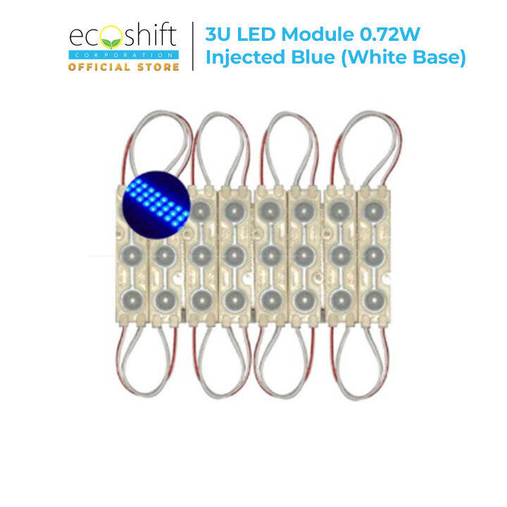 EcoShift | 3 & 4 LED MODULE 0.72 Watts Injected Blue | White Base ...