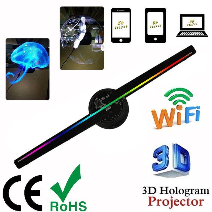 ZK20 3D Hologram Projector Wifi 3d Display Advertising logo Light Led Sign Holographic Lamp ...