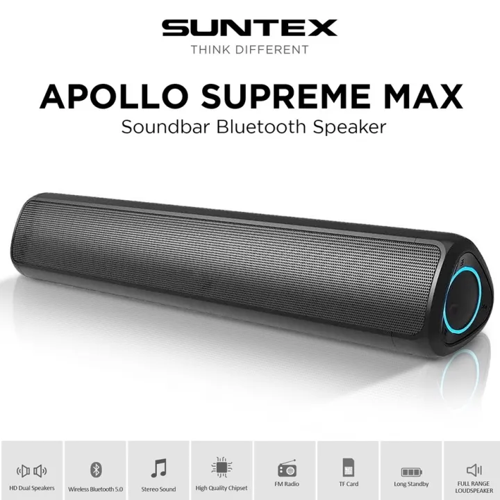 Suntex Apollo Supreme Max Wireless Soundbar Super Bass Bluetooth ...