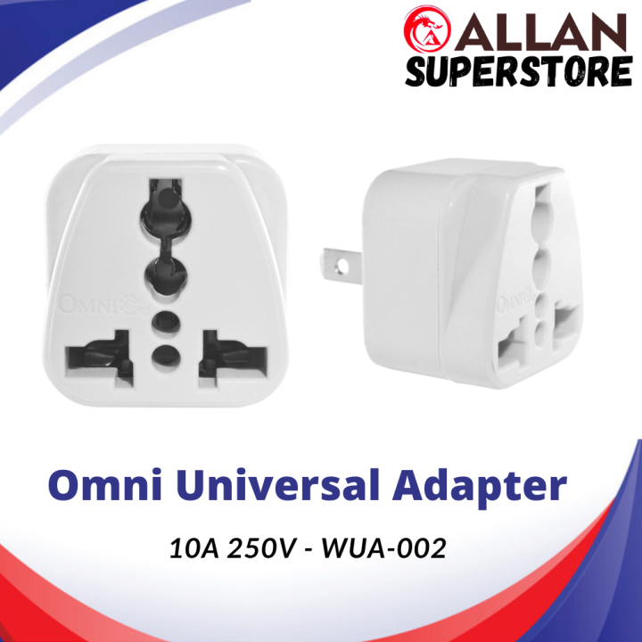 OMNI Universal Socket Adapter 10A 250V - WUA-002 | Universal Adapter ...