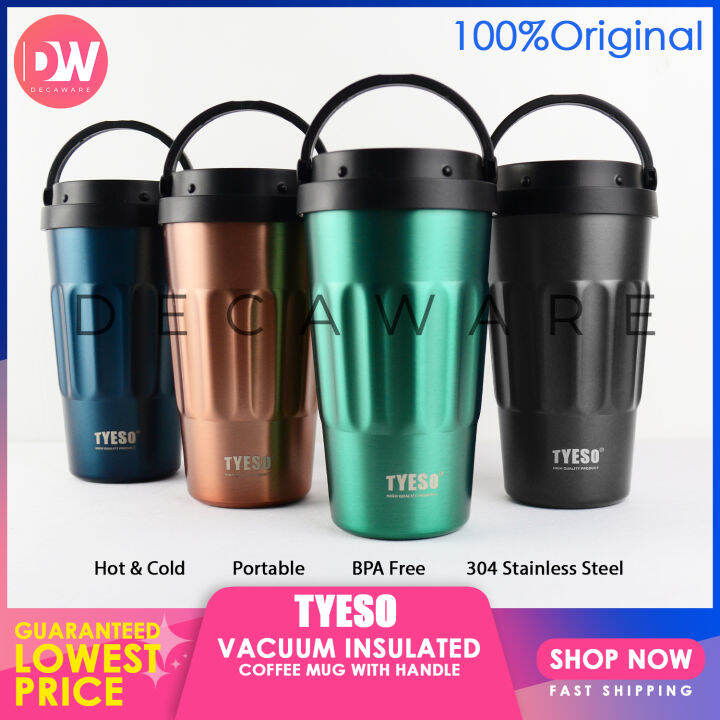 Original Tyeso Vacuum Insulated Tumbler 500ML Stainless Steel Double Wall Coffee Cup Mug with ...