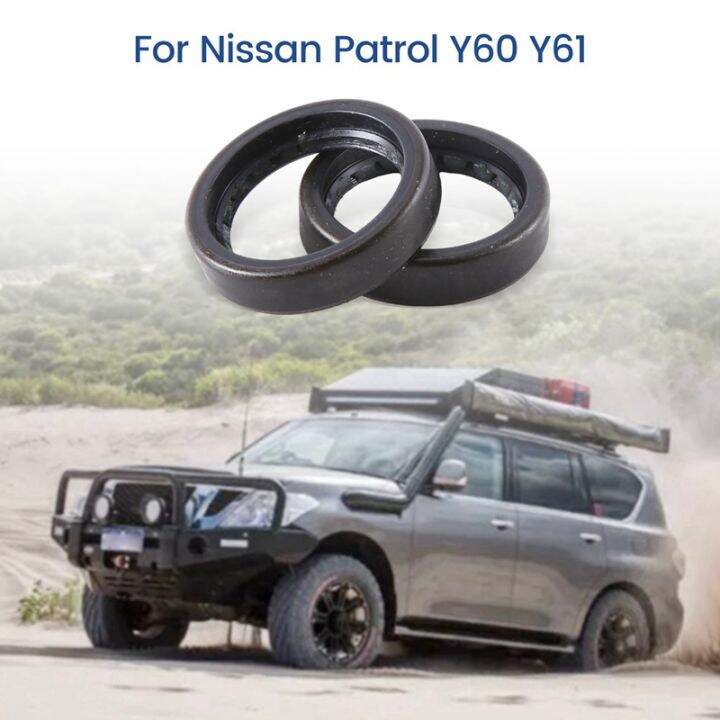 2Pcs Front Axle Seal Oil Seal Kit Parts for Nissan Patrol Y60 Y61 ...