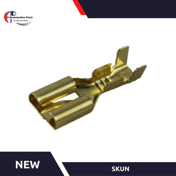 TERMINAL SKUN KABEL KUNINGAN GEPENG JANTAN BETINA MALE FEMALE SOCKET ...