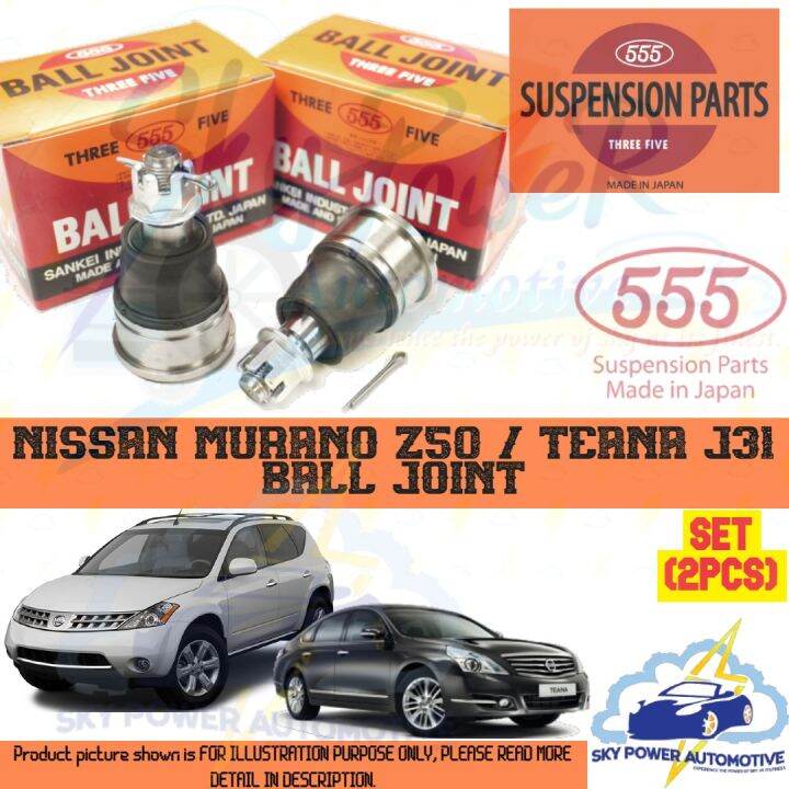 NISSAN MURANO Z50 / TEANA J31 555 JAPAN BRAND BALL JOINT (SET 2PCS) | Lazada