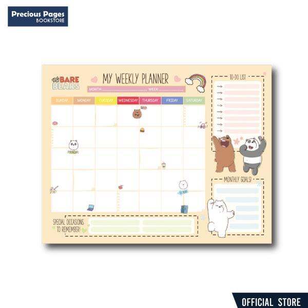We Bare Bears - My Weekly Planner 2 by ArteMo Concepts | Lazada PH