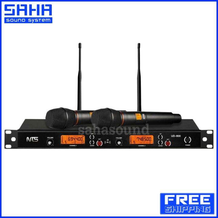 ส่งฟรี NTS UHF UD-600 ไมโครโฟนไร้สาย - ไมค์ลอย ถือคู่ (ย้ายคลื่นได้) *ไม่มีกระเป๋าแถม* (ส่งฟรี ...