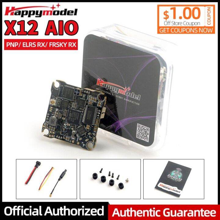 Happymodel X12 AIO 5IN1 Flight Controller 1-2S Integrated Built-In Receiver ELRS/FRSKY/FLYSKY ...