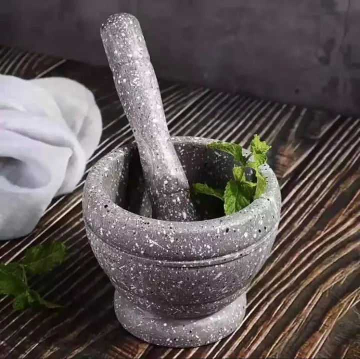 Alie Mortar and Pestle Almires Solid PVC Food Grade Plastic Medicine ...