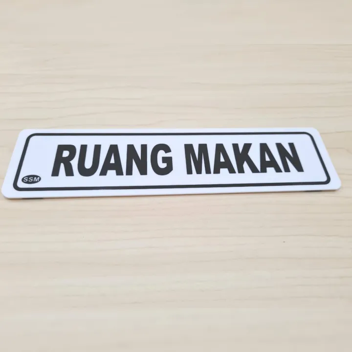 Sign Label Akrilik KECIL RUANG MAKAN | Lazada Indonesia