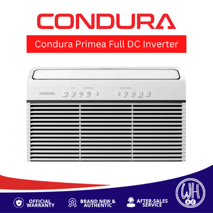CONDURA PRIMEA 1.5HP FULL DC WINDOW TYPE INVERTER AIRCON (WCON012VU-W ...
