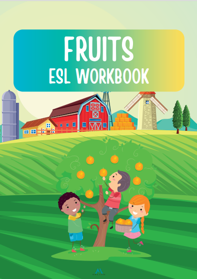 Ring Bind: Fun and Colorful Kindergarten Workbook: ESL Fruit Worksheets ...