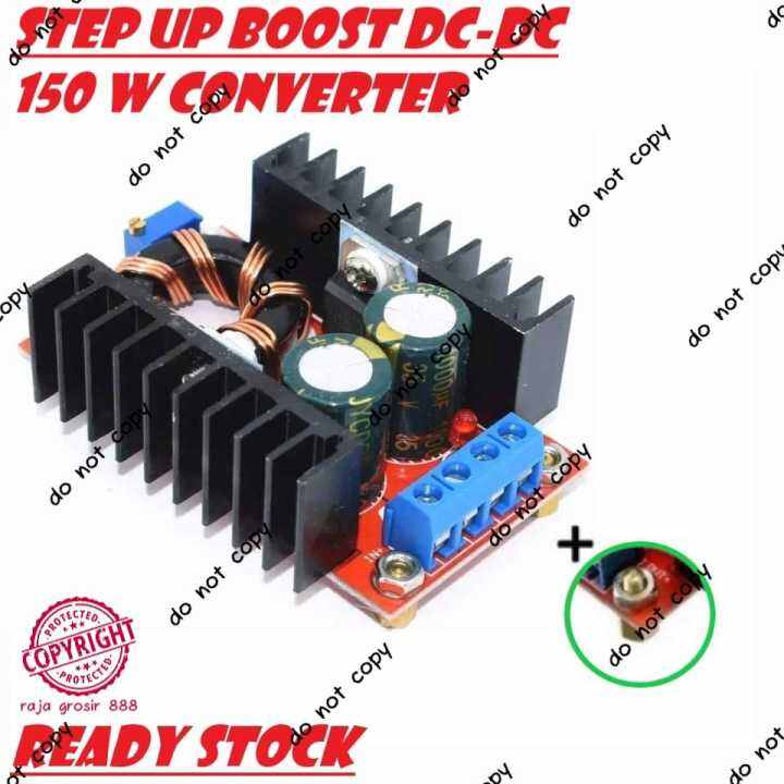 Step up Boost Converter 150W DC-DC Converter Module Output: 12-35V | Lazada Indonesia