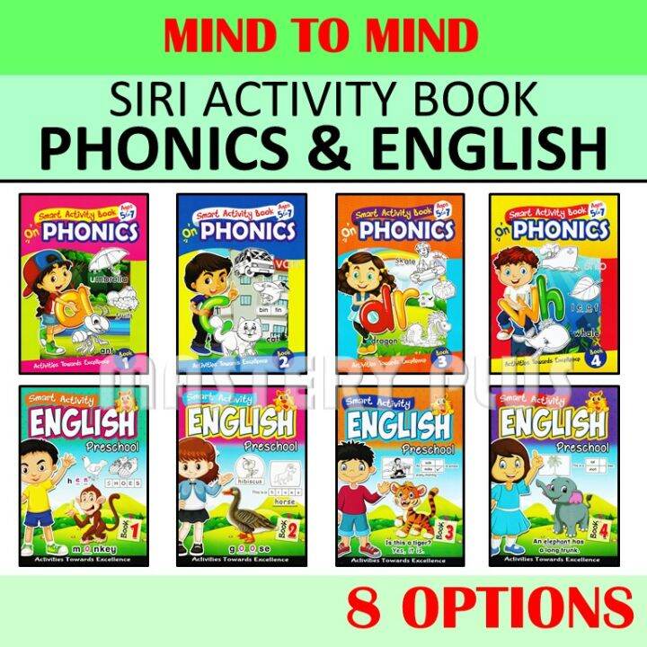 SMART ACTIVITY PRESHOOL ENGLISH & SMART ACTIVITY BOOK ON PHONICS - AGES ...