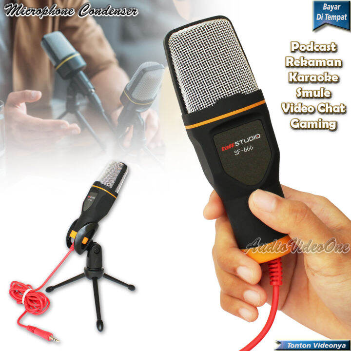 Mic Podcast Studio Rekaman Smule Karaoke taffSTUDIO SF-666 Microphone ...