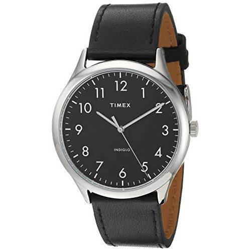 Timex Men's Modern Easy Reader 40mm Watch Black/Silver-Tone | Lazada.co.th