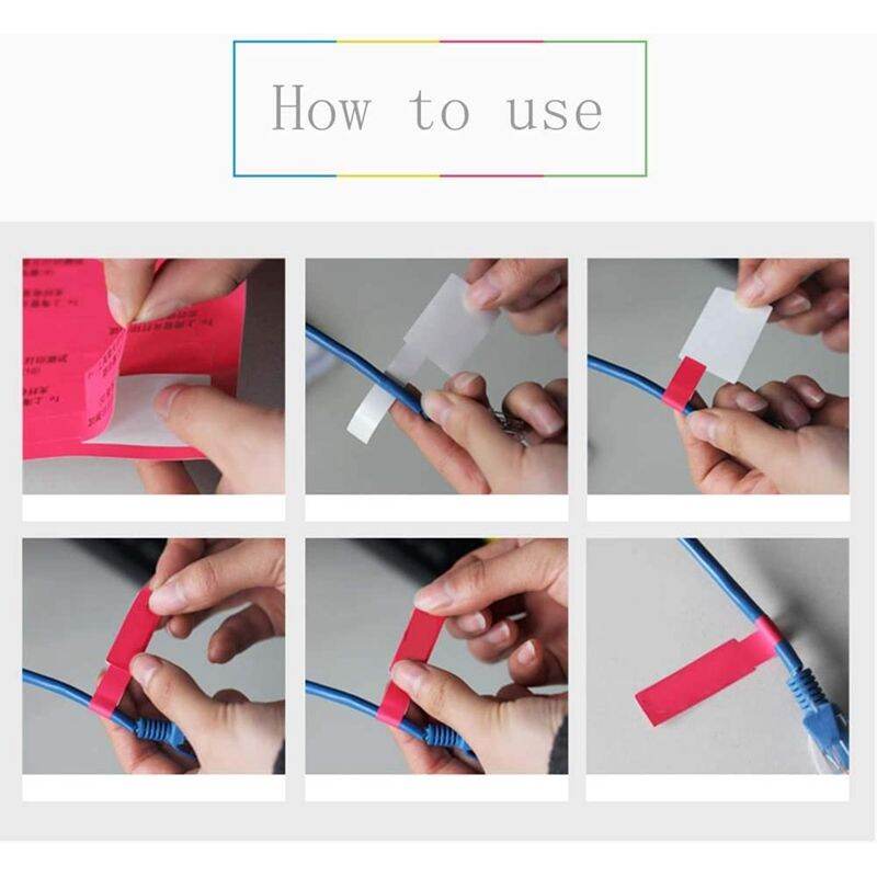 750Pcs Cable Label Sticker Waterproof Wire Network Electrical Cable ...