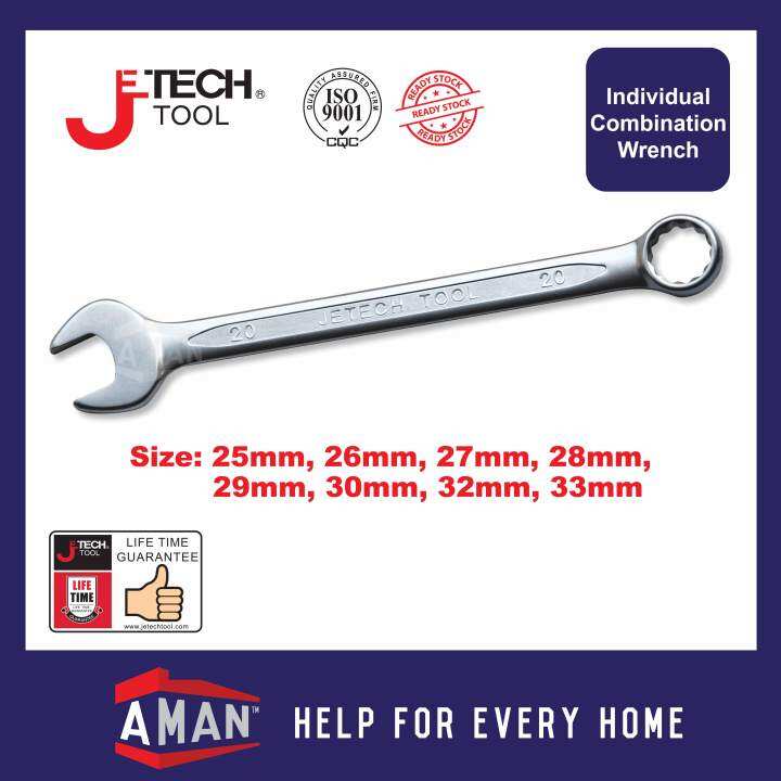 JETECH Combination Wrench Spanner Combination Spanner CRV Hand Tool ...