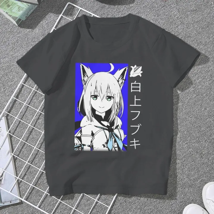 Shirakami Fubuki Women Clothing Hololive VTuber Graphic Men Tshirts ...