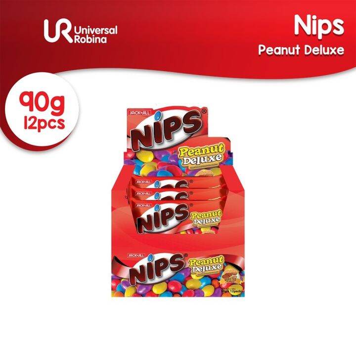 Nips Peanut Deluxe (90g x 12) | Lazada PH