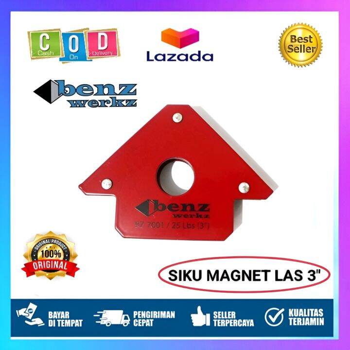 BENZ Arrow Magnetic Welding Holder 3 Inch Magnet Siku Las BZ-7001 Siku ...