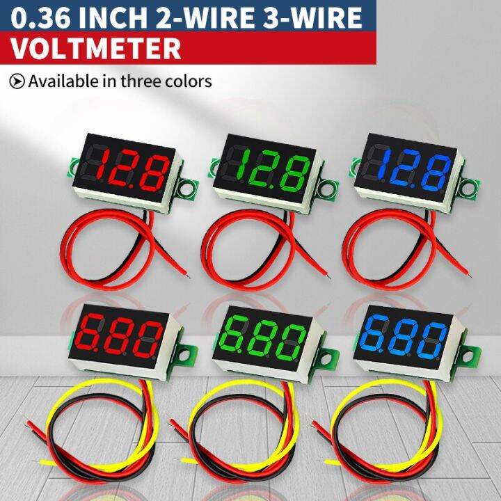 Original Welans Super Mini Digital Voltmeter Voltage Tester Meter 0.36 ...