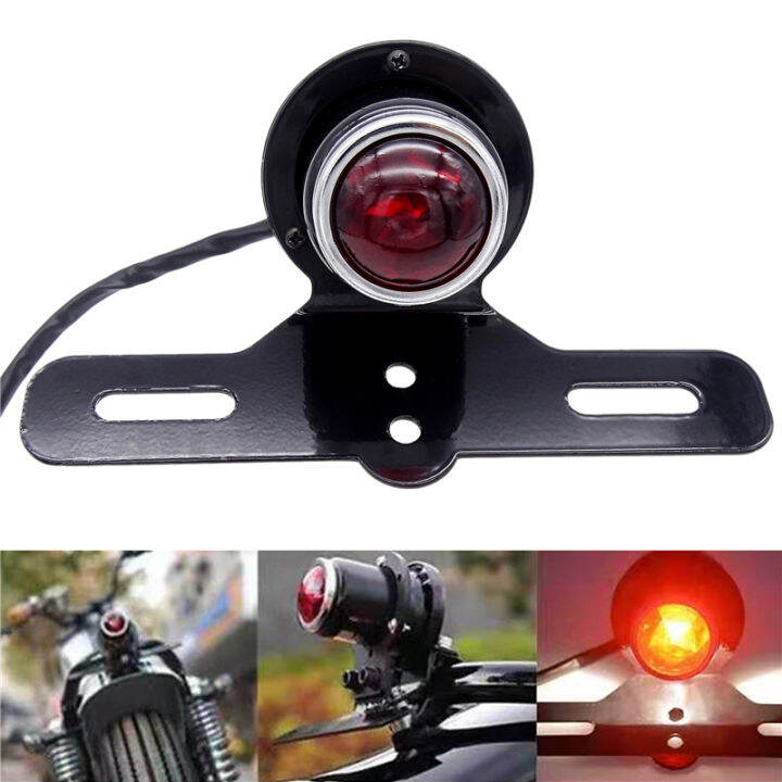 Motorcycle RED Brake Tail Rear Light Bulb Motorbike Turn Signal Brake ...