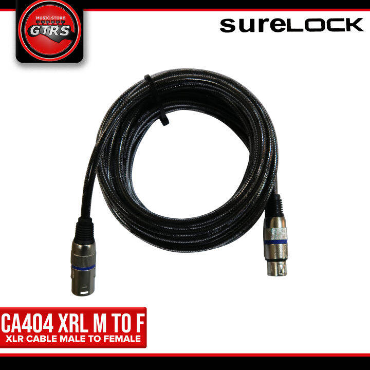 Surelock XLR Male Plug to XLR Female Plug Audio Mic Microphone Cable ...