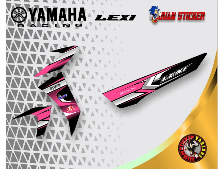 Striping Sticker Yamaha Lexi - Sticker Variasi Motor Lexi Racing 03 ...