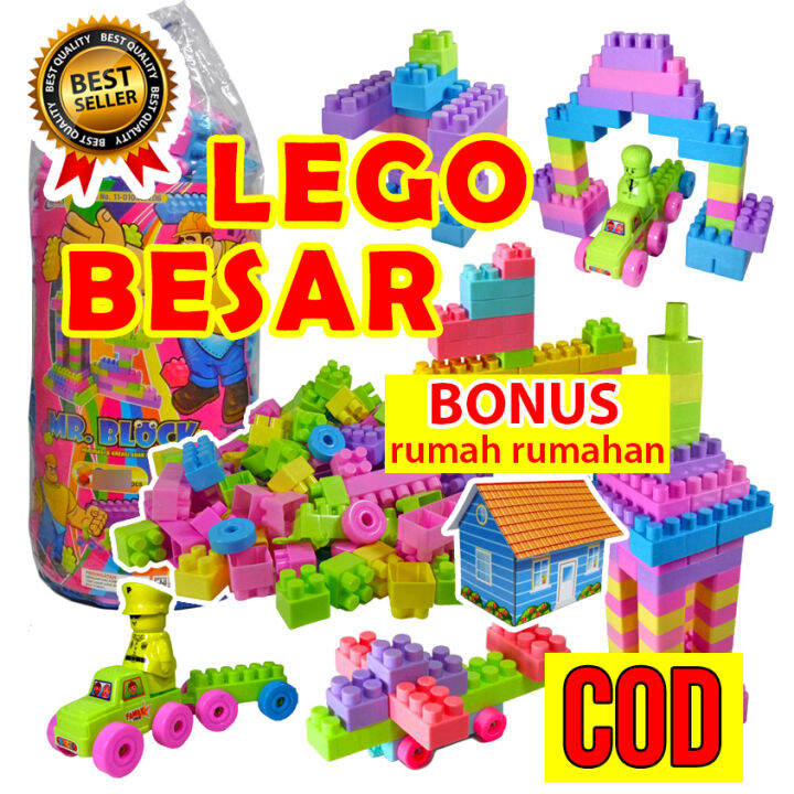 Mainan Balok Lego Murah Isi Banyak 176pcs | Lazada Indonesia