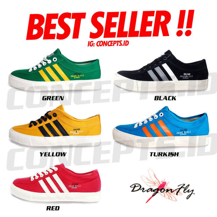 SEPATU CAPUNG DRAGONFLY FALCON / SNEAKERS PRIA / NOT KODACHI | Lazada ...