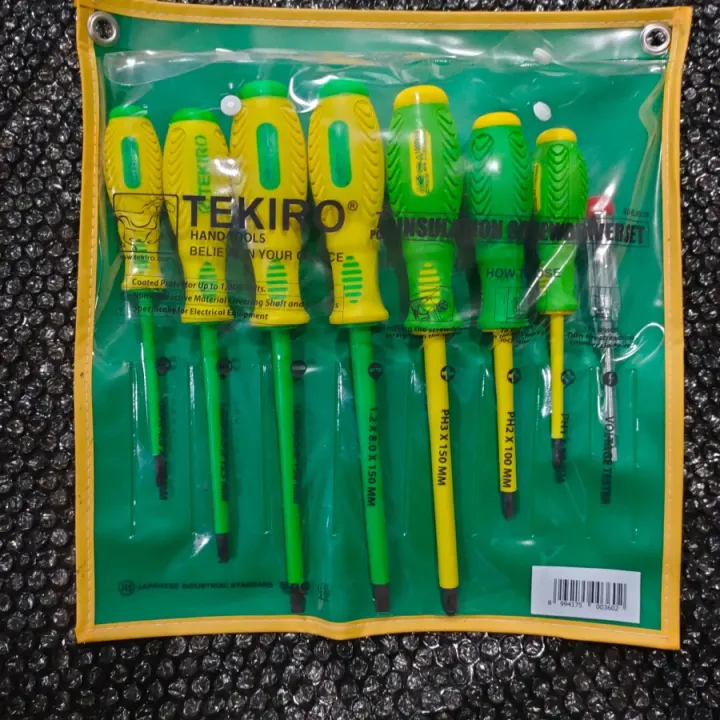Obeng Listrik Tekiro 7 Pcs - Obeng Instalasi Listrik 7 Pcs TEKIRO ...