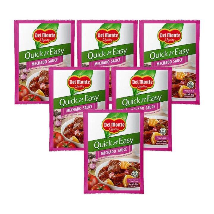 Del Monte Quick n Easy Mechado Sauce 80g - Pack of 6 | Lazada PH