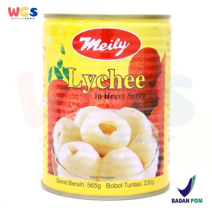 Meily Lychee in Heavy Syrup Premium Grade 565 gr - Buah Lychee Kaleng ...