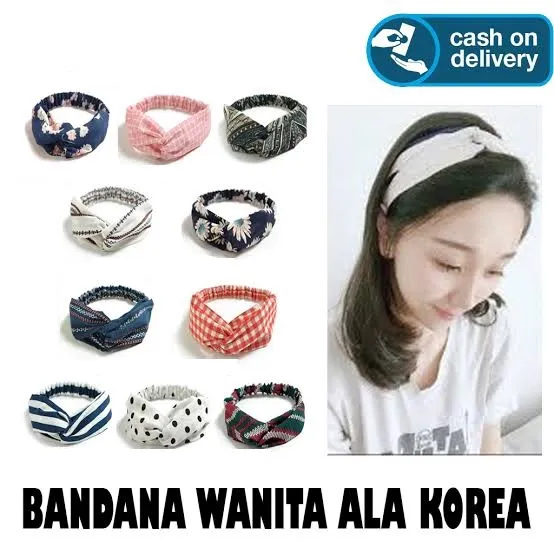 Bando Rambut ala korea / Bandana korea / headband / bando kepala | Lazada Indonesia
