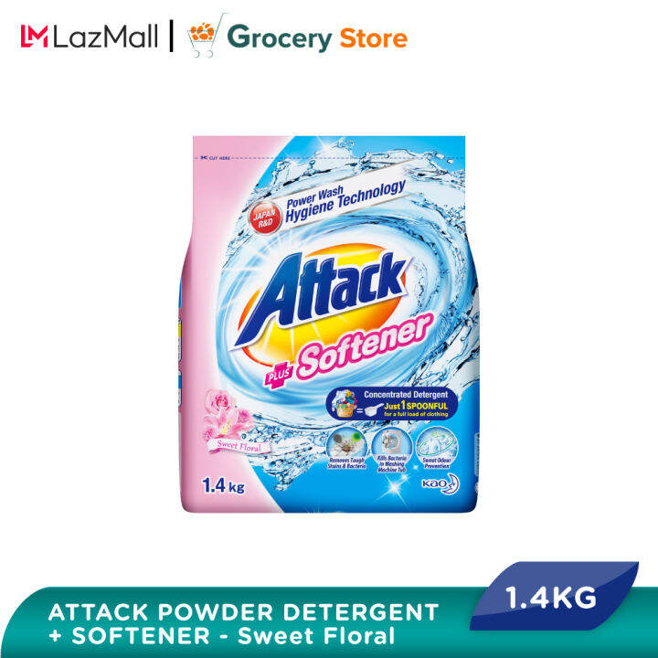 Attack Detergent Plus Softener Sweet Floral - Concentrate Detergent ...