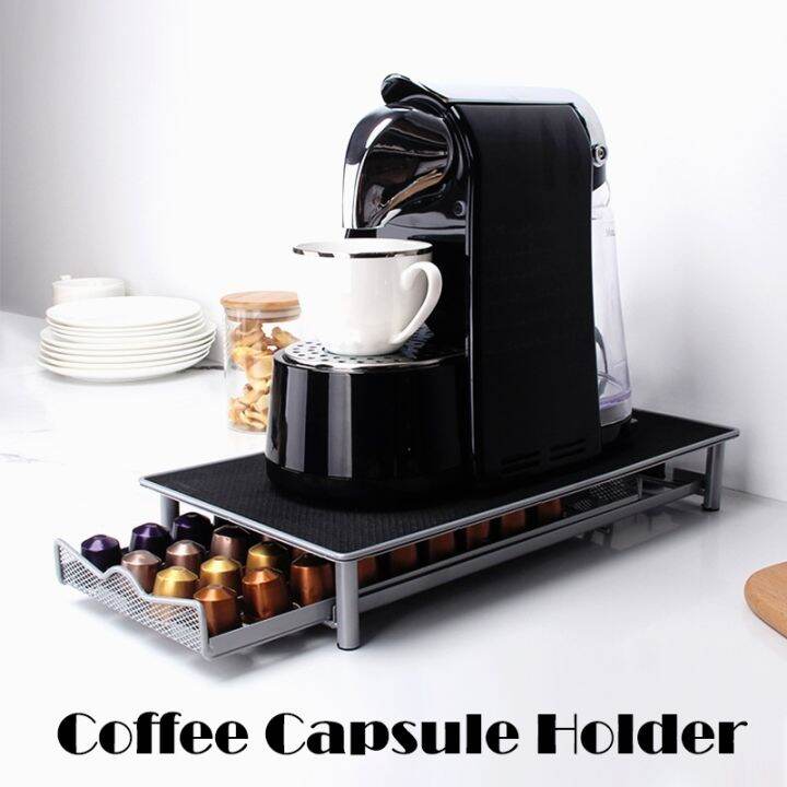 Coffee Capsule Box Drawer Holder Coffee Pod Storage Rack Machine Stand ...