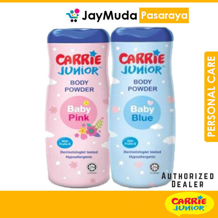 Carrie Junior Baby Body Powder 125g /280g /450g Baby Blue /Baby Pink ...