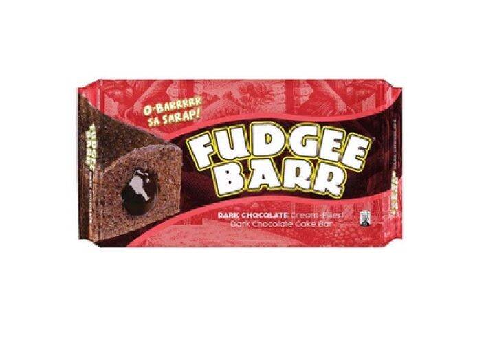 Fudgee Barr Dark Chocolate Cream-Filled Cake Bar 38g x 10pcs | Lazada PH