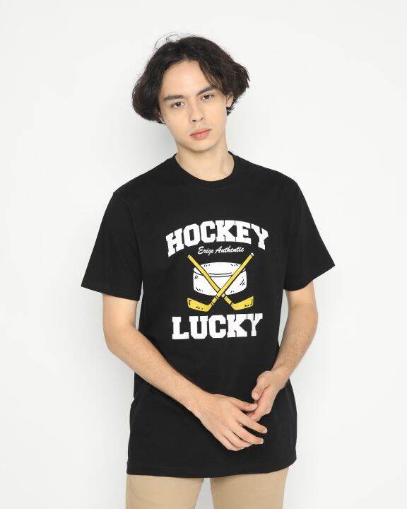Erigo T-Shirt Erigo Hockey Black Unisex | Lazada Indonesia