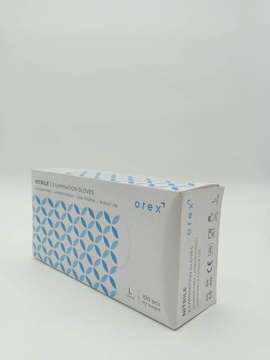 Orex Nitrile Examination Gloves LARGE | Lazada PH